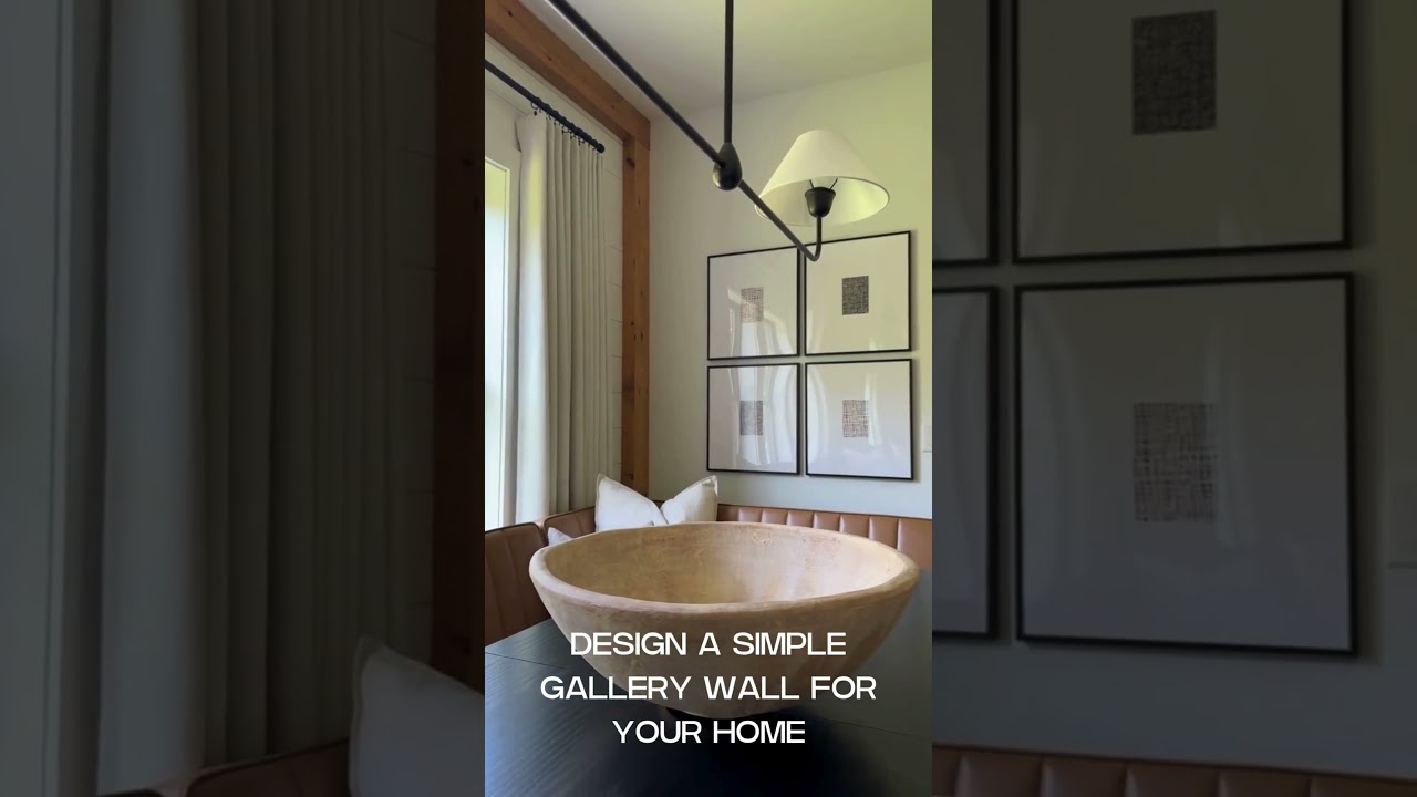 Simple Gallery Wall With Custom Picture Frames