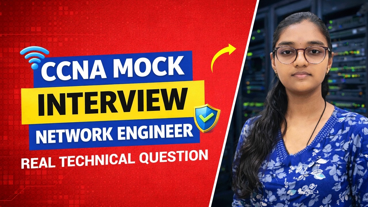 CCNA Mock Interview 2025: Real Network Engineer Q&A #ccna #networking #cybersecurity #fresherjobs