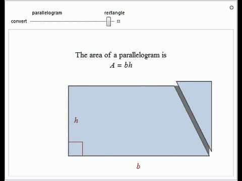 The Areas of a Parallelogram and a Rectangle with the Same Base and Height Are Equal