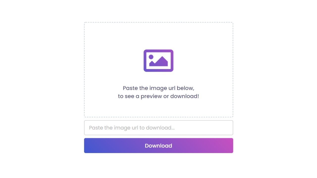 How to Download Image using JavaScript & PHP | Upload, Preview & Download Image