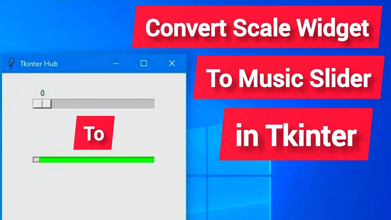 Create Music Slider in Tkinter