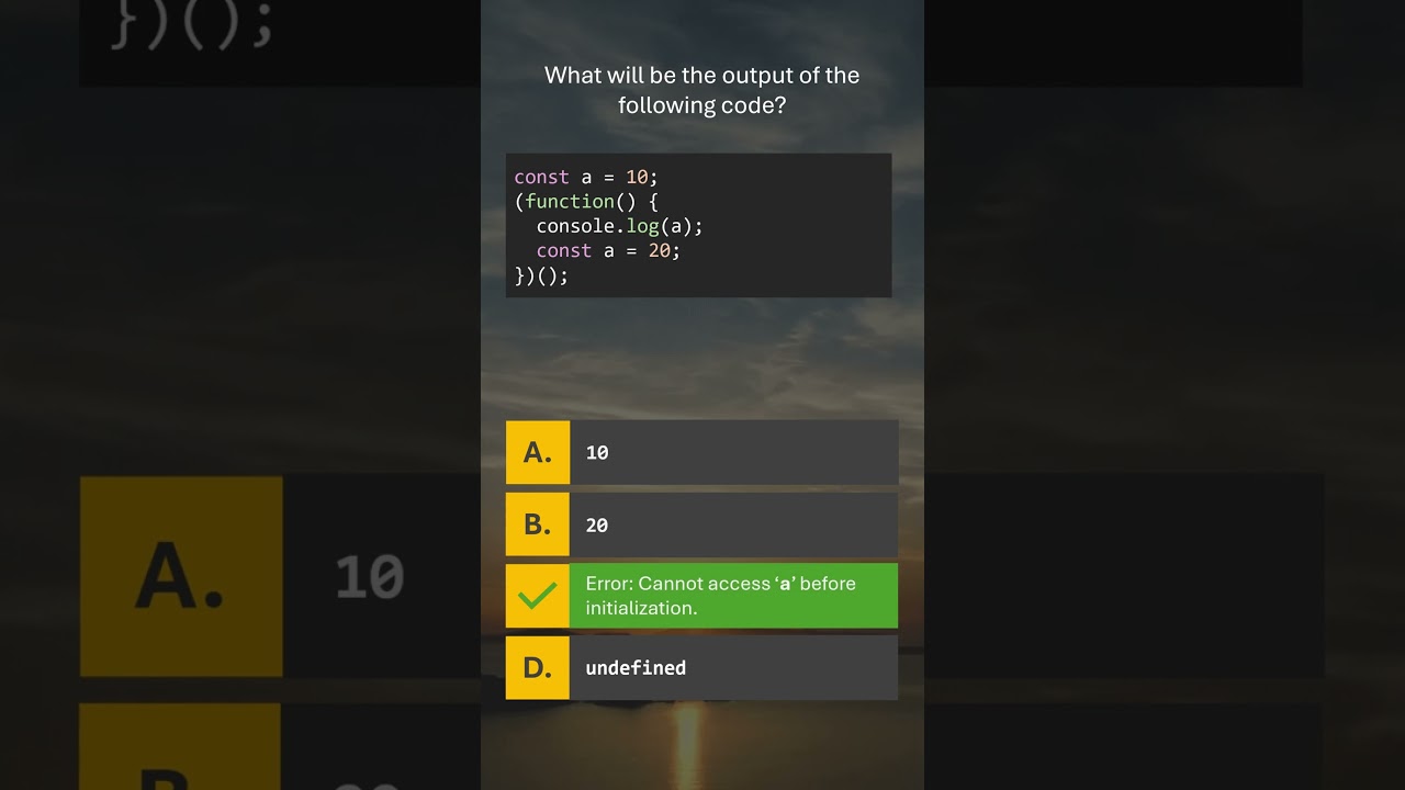 #TestYourJavaScript  35 / 100 JavaScript MCQ & Answer #javascript #programming #coding #procademy