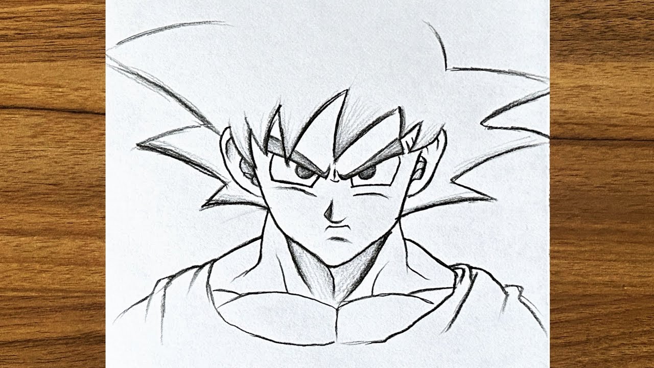 How to draw Goku step by step || Easy drawing ideas for beginners || Beginners drawing