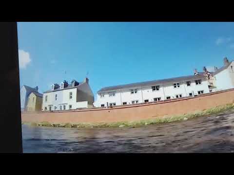 A self raising flood barrier that were invented in 1997 and now built across the world
