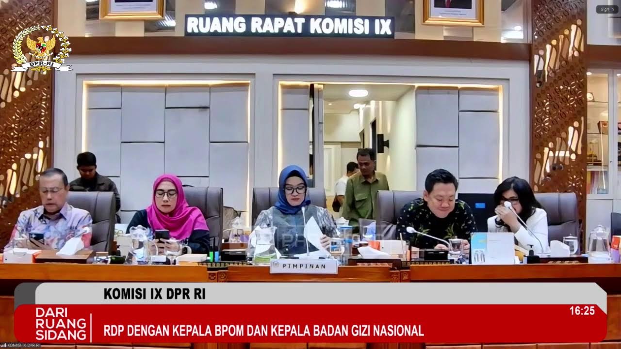 BREAKING NEWS - KOMISI IX DPR RI RDP DENGAN KEPALA BPOM DAN KEPALA BGN