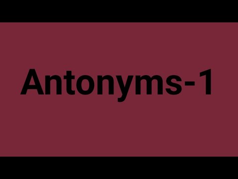 Antonyms-1
