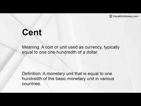 Cent Meaning