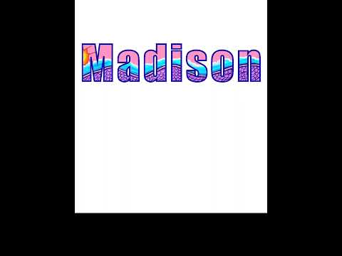 drawing name art, Madison