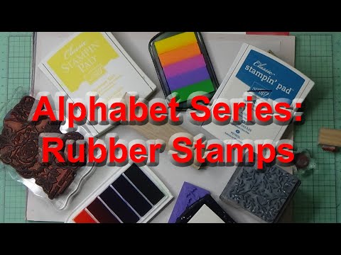 How to use Rubber Stamps | Rubber Stamping Basics | Alphabet Series |  Letter "R" |
