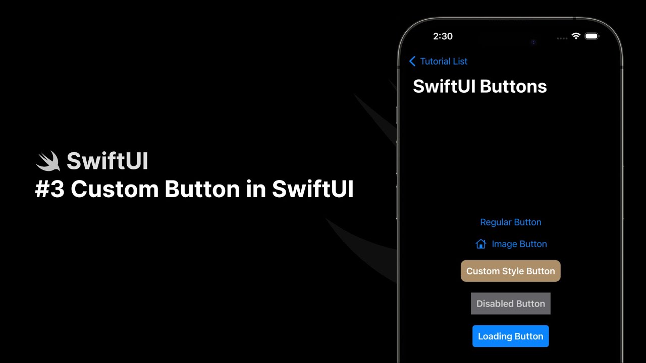 Custom Button In SwiftUI | SwiftUI Course Tutorial #3