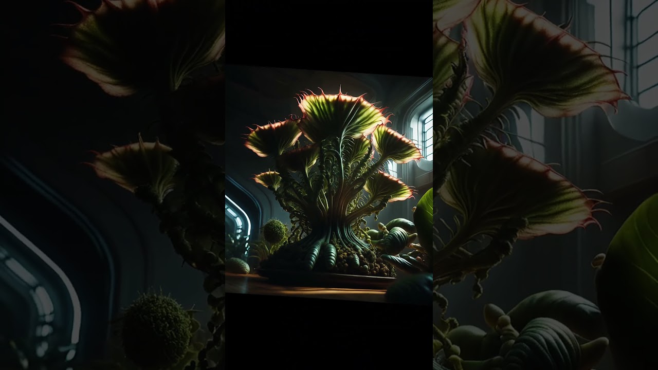 What might alien plants look like generated by AI