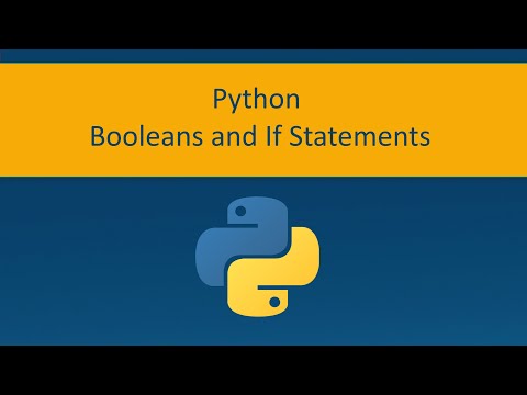 Python Booleans, Conditions, and If Statement Syntax