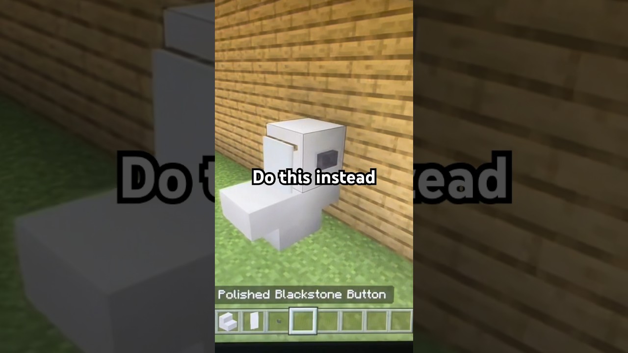 How to build a toilet in Minecraft #don’t #do #minecraftbuild