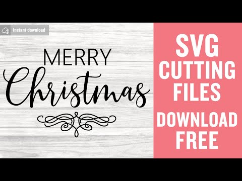 Merry Christmas Svg Free Cut File for Cricut