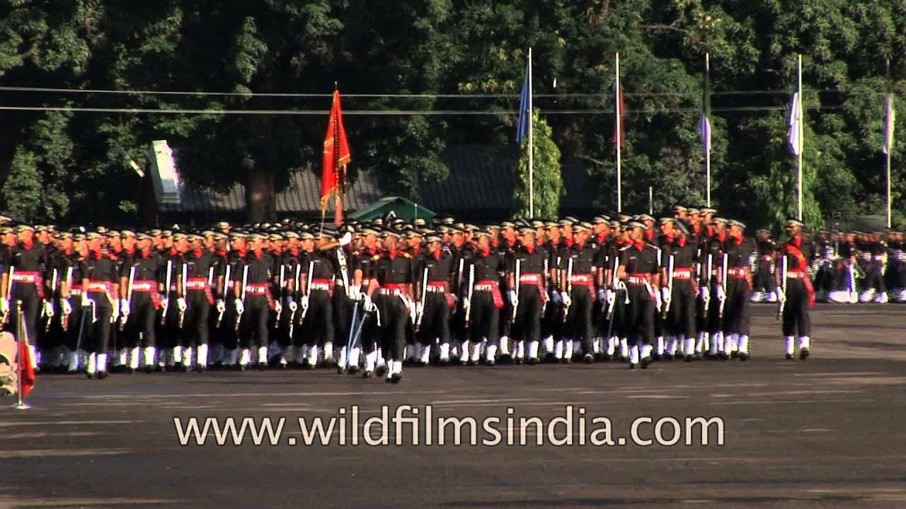 Men March Past: Parade at the IMA