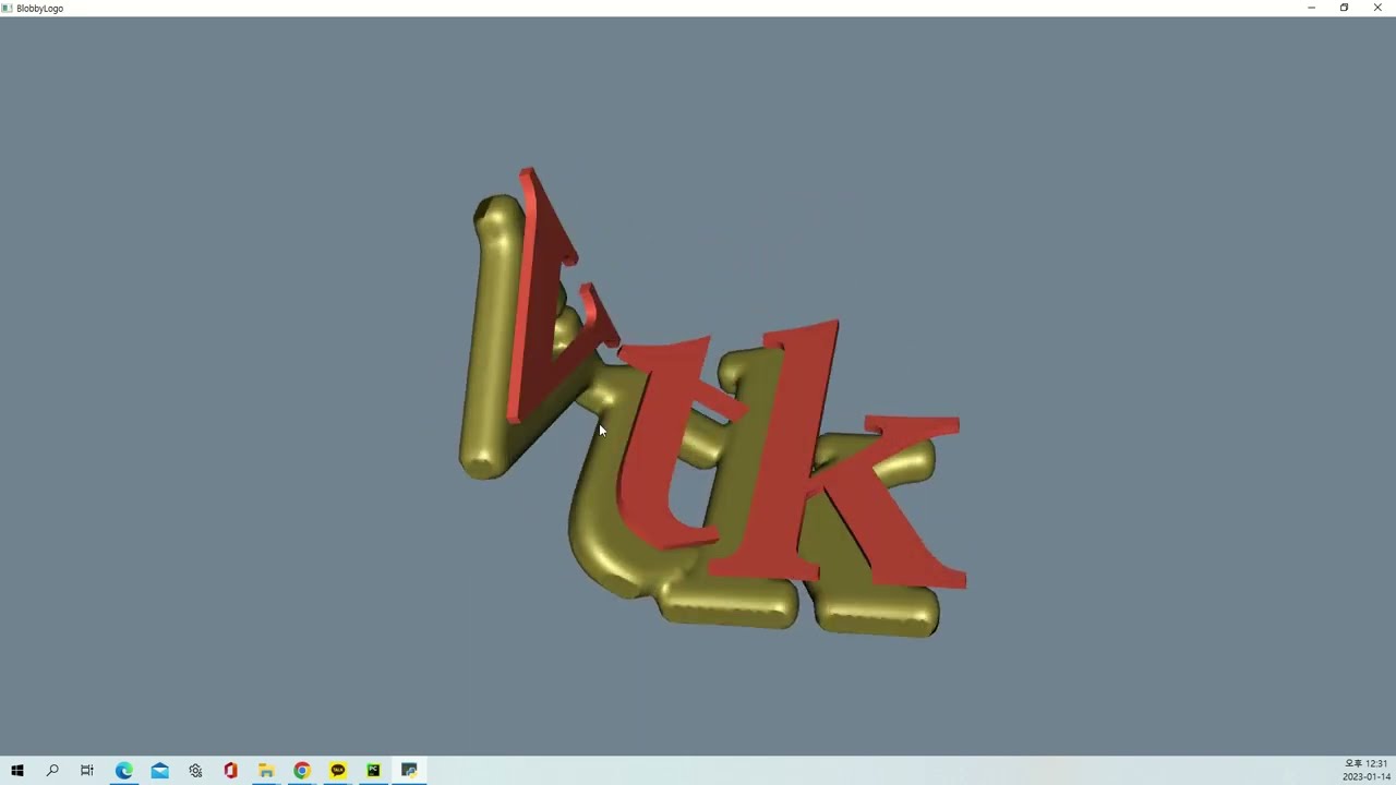 VTK Python Example - BlobbyLogo