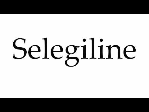 How to Pronounce Selegiline