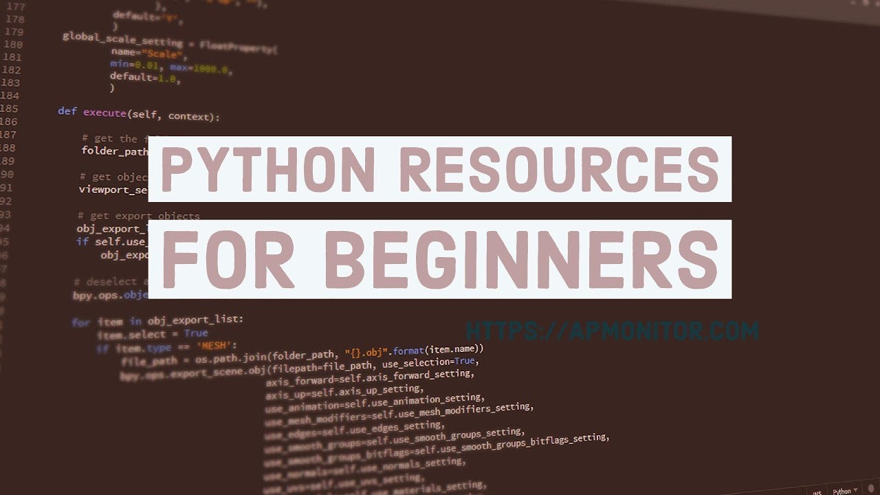 Python Resources for Beginners