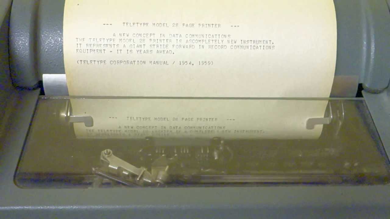 Got the Model 28 Teletype hooked up...