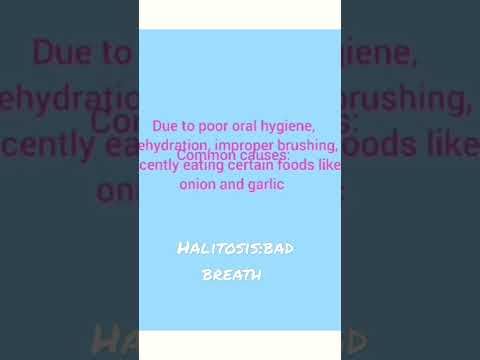 halitosis/bad breath #dentalsolutions #brushing #badbreathsolutions #halitosis #treatment #dentists