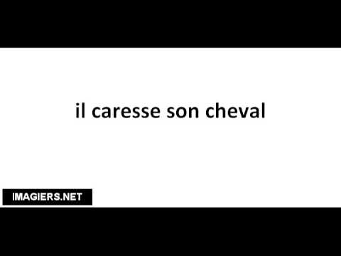 Pronounce French with Vincent # il caresse son cheval
