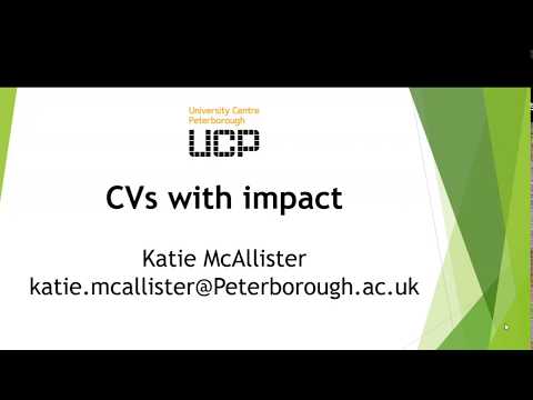 CVs with impact