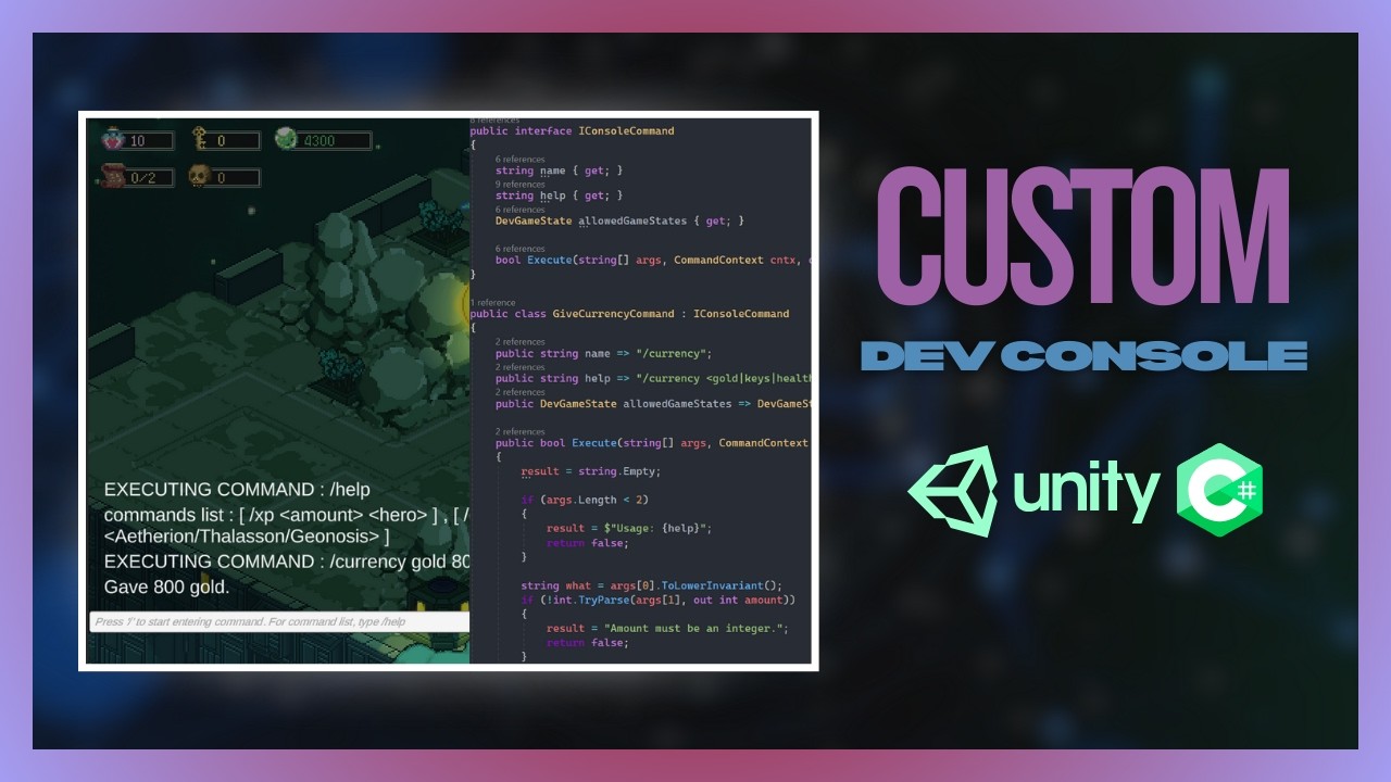 Adding a Command Line Interface into my Indie Game