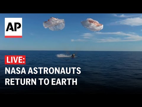 LIVE: NASA astronauts return to Earth on SpaceX crew capsule