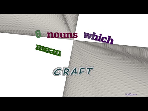 craft - 10 nouns having the meaning of craft (sentence examples)