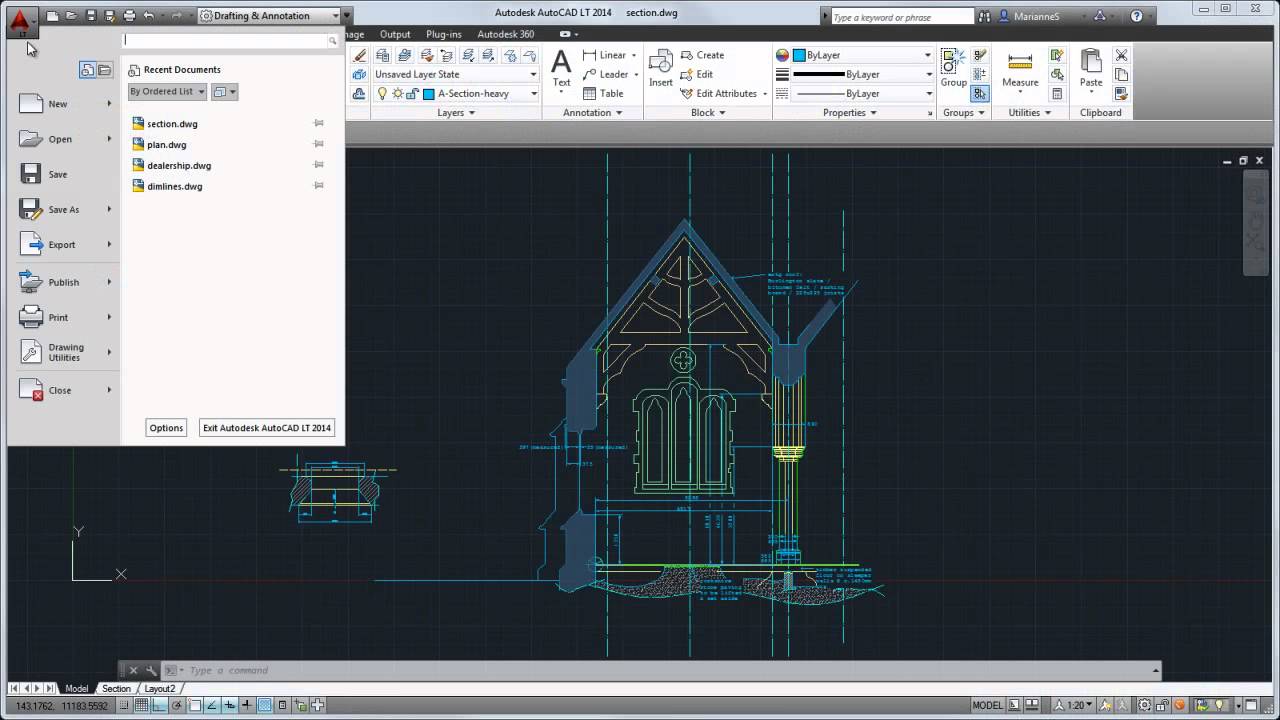 AutoCAD LT 2014 Tutorial: Getting Started, User Interface