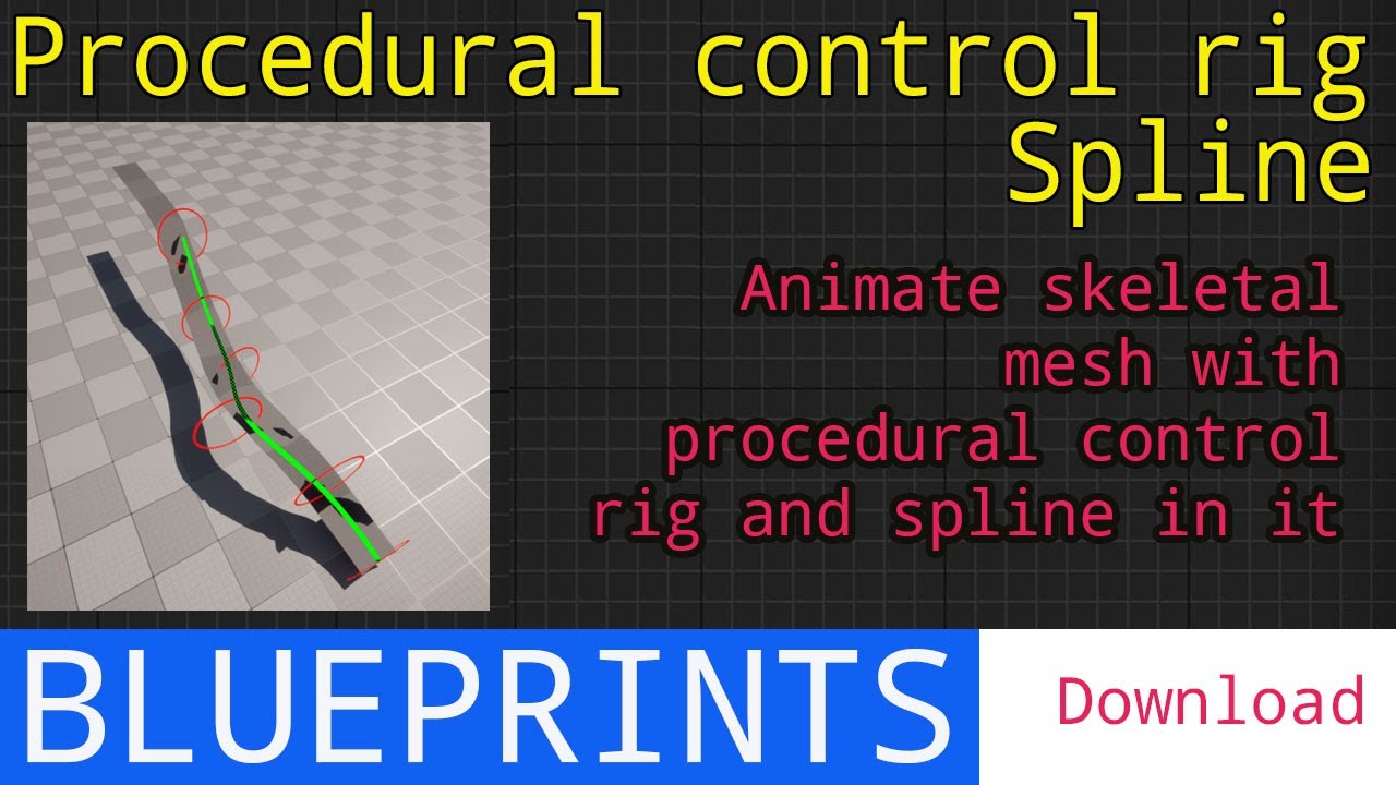 UE5 short tutorial: Procedural control rig spline