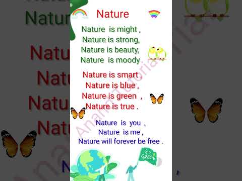 Poem On Nature#Poem On Nature In English#Nature Poem#Nature Poem In English/#youtubeshorts#shorts