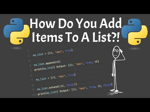 How Do You Add Items To A List? | Python