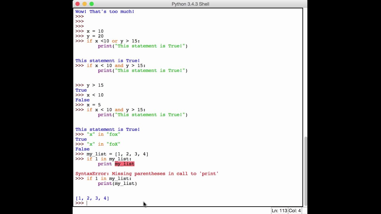 Python 101: Episode #4 - Python's Conditional Statement