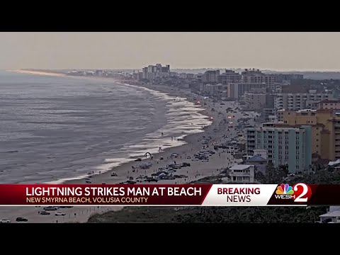3 people struck by lightning at New Smyrna Beach, officials say