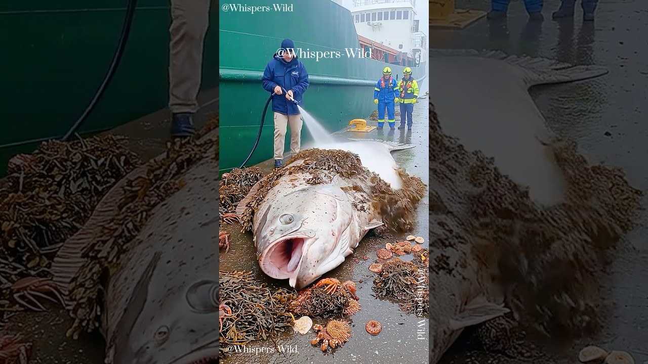 Ocean Kindness: Cleaning a Giant Fish for a Fresh Start #sealife  #fish