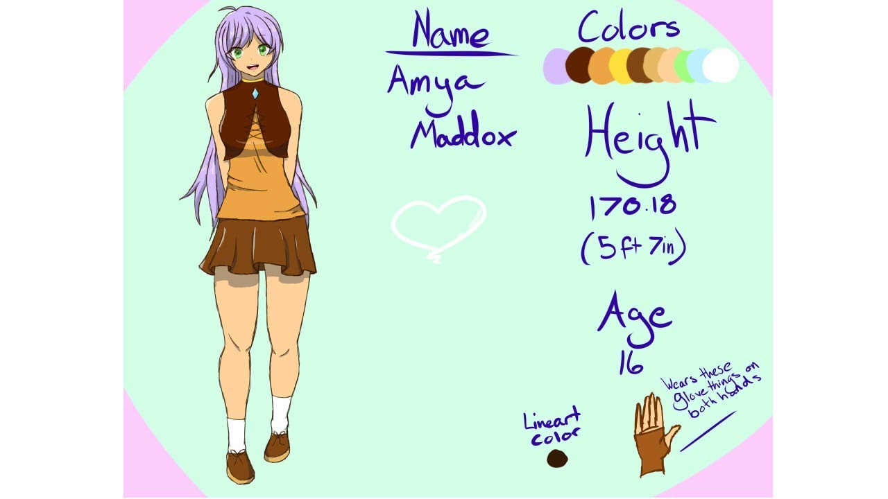 Amya's Reference Sheet {Speedpanit} (Read Desc)