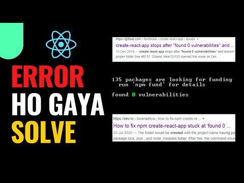 How to fix npm create-react-app stuck at 'found 0 vulnerabilities'? | #shorts