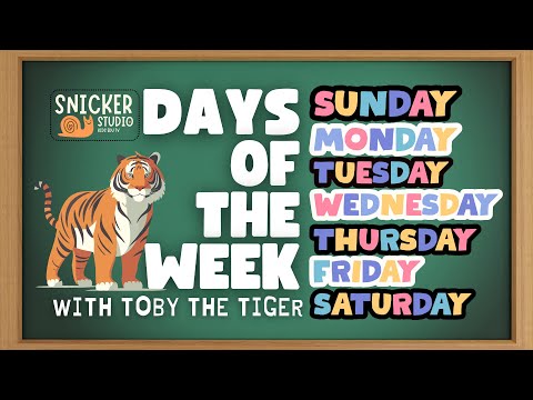 Learn Days of the Week | Rhymes with Toby the Tiger