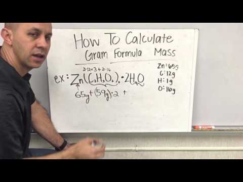 Calculating gram formula mass