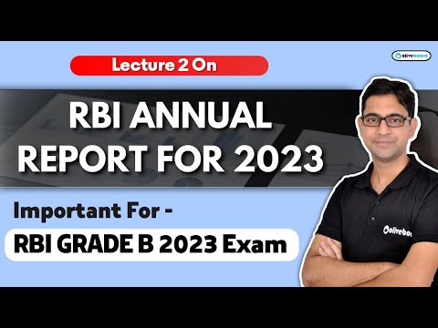 RBI Annual Report 2023 I Important for RBI Grade B 2023 Current Affairs I Lecture 2 By Dinkar Sir