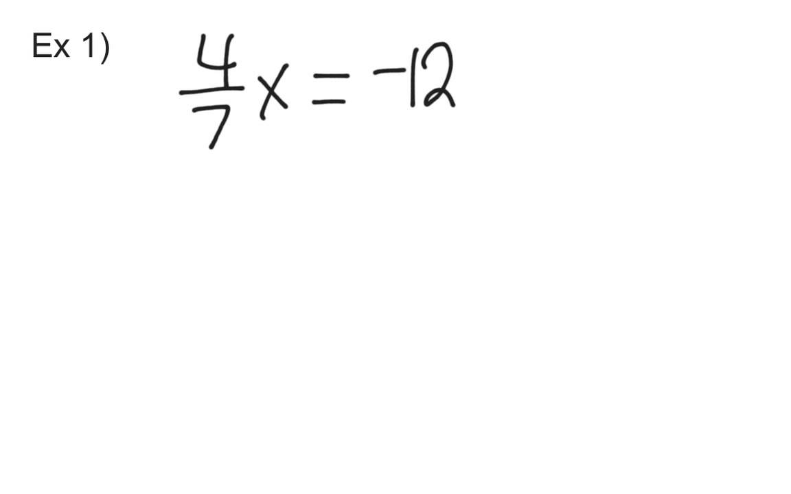 Using Multiplicative Inverses to Solve Equations