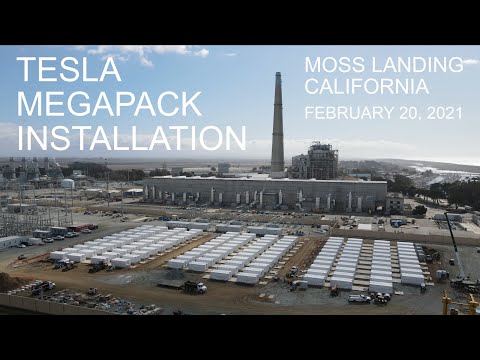 Tesla Megapack battery farm in Moss Landing nearing completion | Motor ...