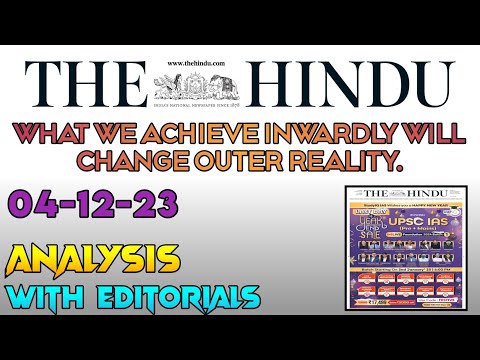 04 January || THE HINDU Analysis With Editorials And CA || #ias #ips #upsc #ssc #sscchsl