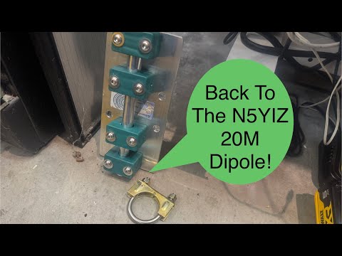Way Back in April… the Dipole Project Started… Let’s keep building the N5YIZ 20M Dipole