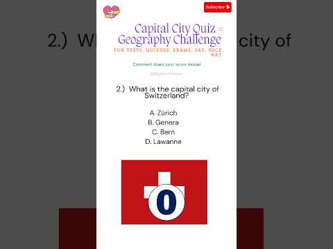 ⭐️ Play this to test your capital city knowledge! | #geography #capitalcity #quiz #quiztime