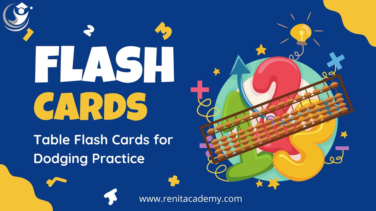 Table Learning Flash Card Practice - Table of 2-9