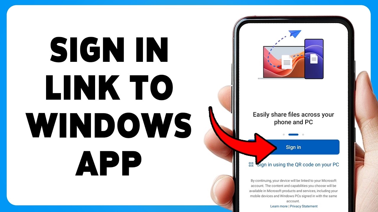 How To Sign In Link To Windows App | Login & Connect Phone To PC 2026