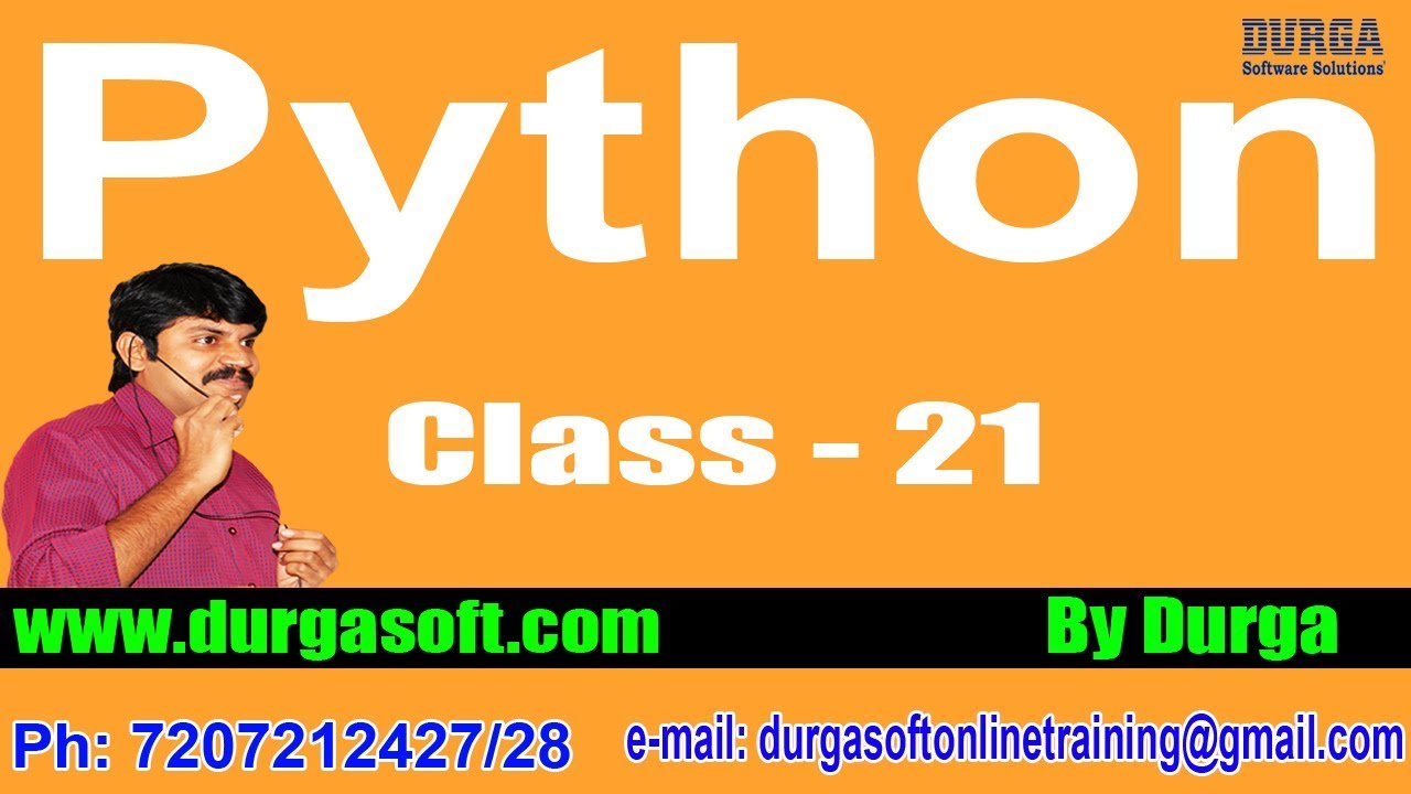 Learn Python Programming Tutorial Online Training by Durga Sir On 01-05-2018 @ 6PM