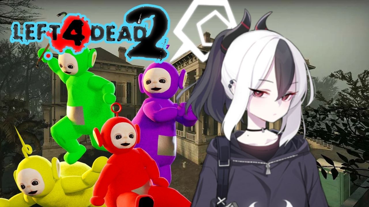 Kayoko vs Teletubbies - Left 4 Dead 2 with Teletubbies and Blue Archive mods